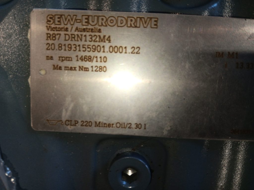SEW R87 gearbox with 7.5kw motor – Used Machinery Sales