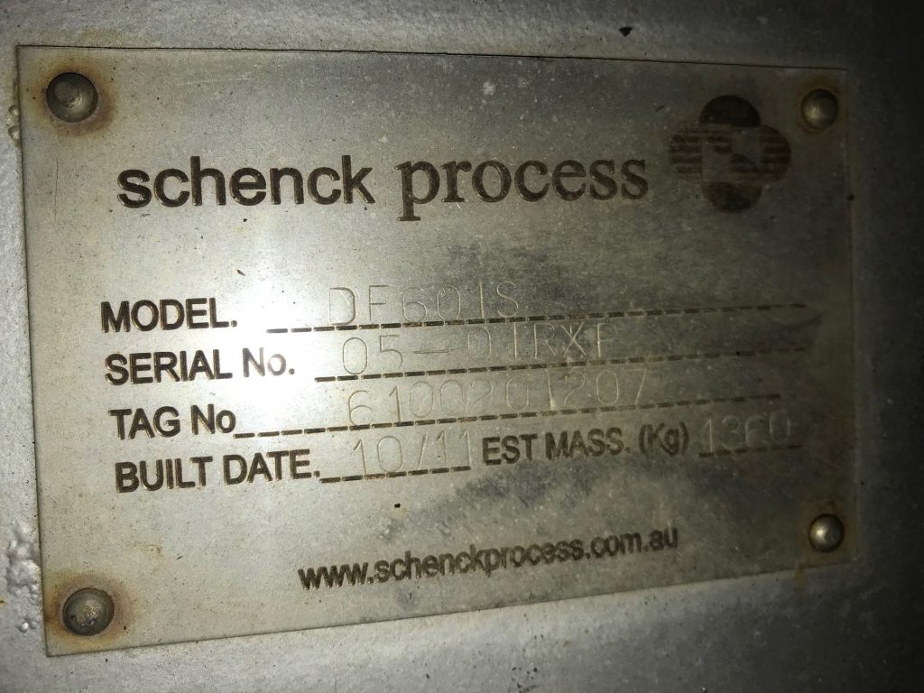 Schenck DF601S screen exciter – Used Machinery Sales