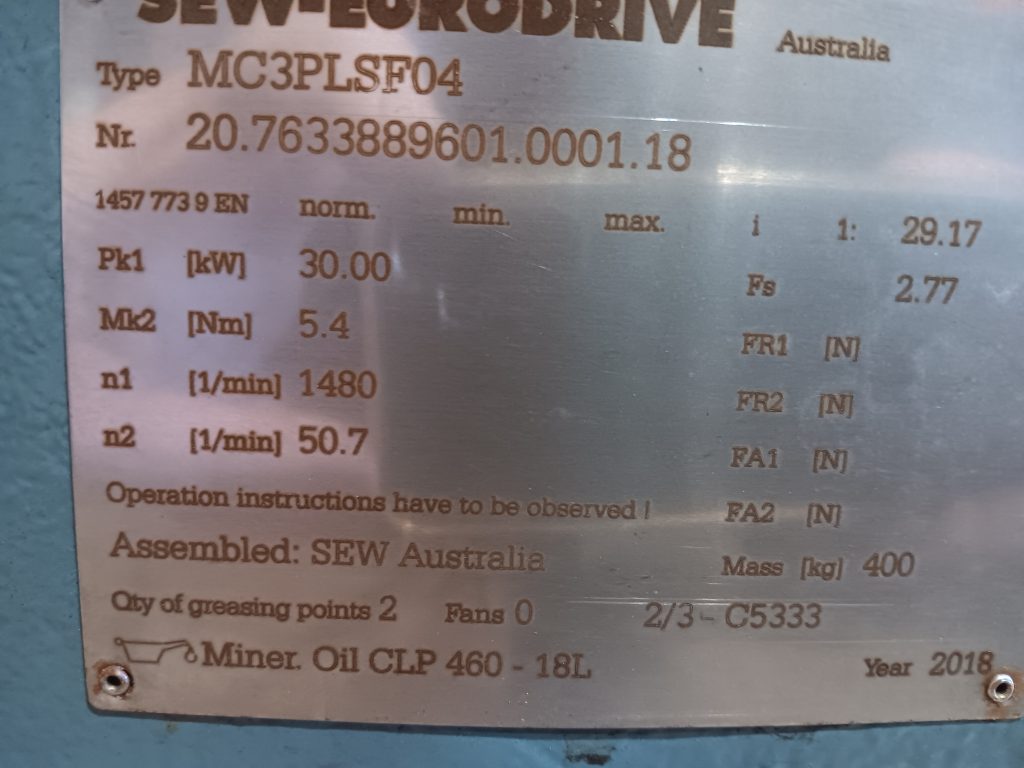 SEW MC3PLSF04 Gearbox – Used Machinery Sales